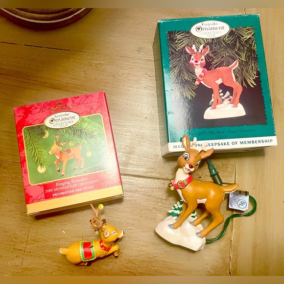 Hallmark | Holiday | Hallmark Ornament Lot Rudolph Red Nosed Reindeer ...